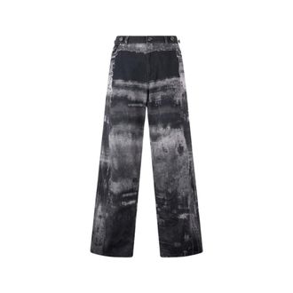 Roberto Cavalli Baumwollhose mit Verlaufsmuster - - Trousers - Herren - Schwarzk - W34