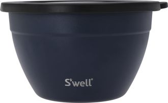 Swell Salad Bowl Kit, Azurite 1.9L - Salad Lunch Box with Condiment Container and Removable Tray - Leak-Proof and Dishwasher Safe, Blue