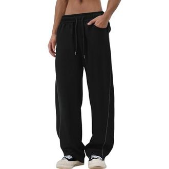 Generic Pantalon de jogging pour homme - Pantalon de loisirs pour le quotidien - Coupe ample - Solide et confortable - Pantalon d&eacute;t&eacute; et dautomne pour des tenu