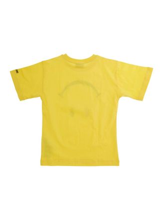 Moschino Boys T-Shirt Yellow Cotton T-Shirts And Polos