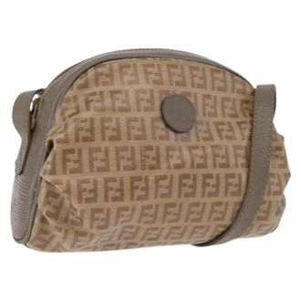 Fendi Pre-owned Zucchino Canvas Shoulder Bag - - Pre-owned - Damen - Braun - ONE SIZE