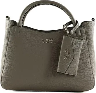 Guess Brenton Girlfriend Satchel S Dark Taupe