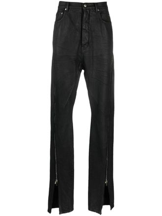 Rick Owens jean slim Bolan Banana à taille haute - Noir