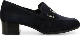 Melluso Mocassin Femme en Daim Bleu Nuit x5320z 38.5