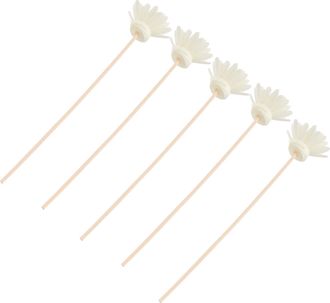 DOITOOL 5 Satz Teiliges Kleine Chrysanthemen duftstäbchen aus Natürlichem Rattan Lange Aroma Diffuser Sticks für Ätherisches Öl Geeignet für Raumduftspender W