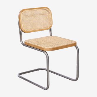 Sklum Esszimmerstuhl aus Rattan Tento Style Braun Natur