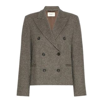 Max Mara Blazer Wkdgrado - Femme - Vestes - Brun - Taille: 40 FR