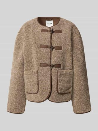 Mbym Relaxed Fit Teddyjacke mit Pattentaschen Modell Keisa