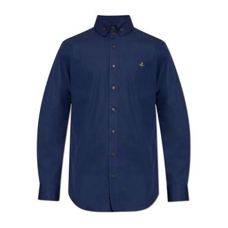 Vivienne Westwood Homme, Chemises, Bleu, Taille: 2XL Chemise Krall Deux Boutons