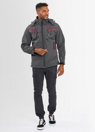 Arctic Seven Softshelljacke ASPierr sportliche Outdoor Funktionsjacke mit abnehmbarer Kapuze