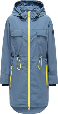 Marikoo Damen Mantel &Uuml;bergangsjacke Tr&uuml;ffelbonbon mit Kapuze