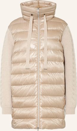 Herno Herno Daunenmantel Im Materialmix weiss