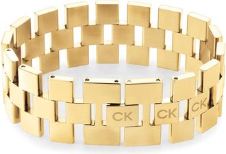 Calvin Klein Gliederarmband für Damen Kollektion GEOMETRIC in Gelbgold - 35000244