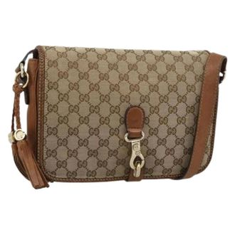 Gucci Sac bandouli&egrave;re vintage GG Canvas Pre-owned - Femme - Pre-owned - Brun - Taille: ONE Size
