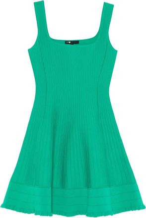 Maje Kleid mit eckigem Kragen - Gr&uuml;n