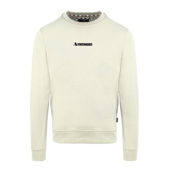 Aquascutum Sweatshirt f&uuml;r Herren, Gerippter Kragen, Baumwollmischung, Regul&auml;r (Butterfarben)