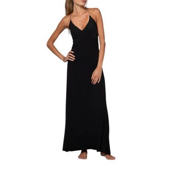 Beliza Femme, Robes, Noir, Taille: 38 FR Robe longue Diya