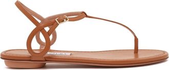 Aquazzura Femme, Chaussures, Brun, Taille: 37 EU Almost Bare Sandal Flat