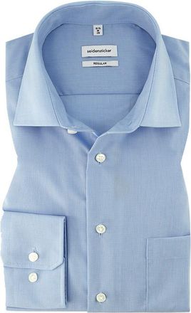 Seidensticker Seidensticker Herren Hemd blau Baumwolle