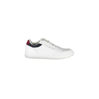Tommy Hilfiger Wei&szlig;e Ledersneakers f&uuml;r M&auml;nner - - Shoes - Herren - Wei&szlig; - 40 EU