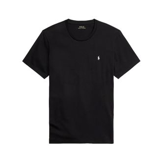 Polo Ralph Lauren Homme, Tops, Noir, Taille: L T-shirt en coton jersey