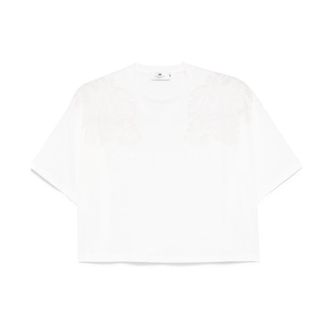 Elisabetta Franchi Maglia Gesso 270 - - Tops - Damen - Wei&szlig; - XS