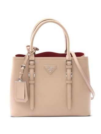 Prada 2010s Tote Bag aus Saffiano-Leder - Nude