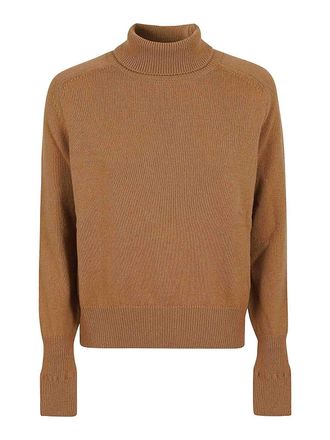 Victoria Beckham Pull Col Rond - Marron