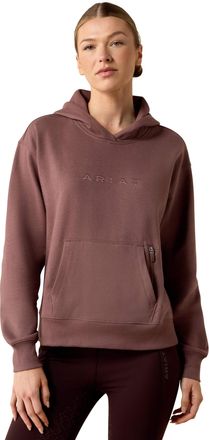Ariat Womens Martine Hood Sweatshirt Long Sleeve in Peppercorn, Size X-Small, by Ariat
