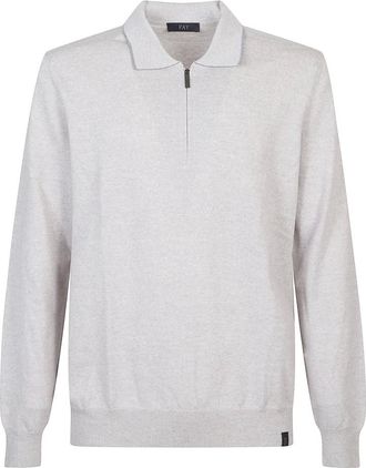 Fay Homme, Pulls, Gris, Taille: M Pull Col Polo