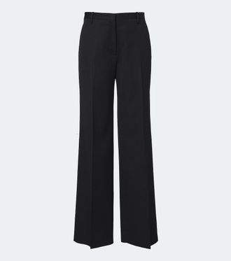 Fendi Weite Hose aus Schurwolle