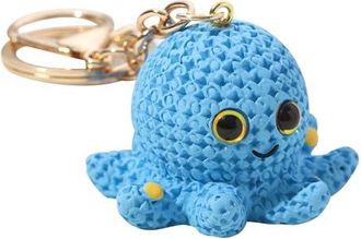 Generic Porte-cl&eacute;s pieuvre en r&eacute;sine multicolore 5 x 4 cm 1 pi&egrave;ce, pendentif de sac 3D | Parfait pour sac &agrave; dos, sac &agrave; main, cl&eacute;s, d&eacute;coration pour filles, gar