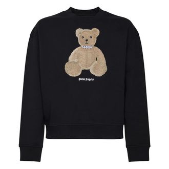Palm Angels Bear Sweatshirt - - Sweatshirts & Hoodies - Herren - Schwarzk - XS