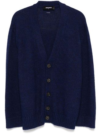 Dsquared2 cardigan en laine alpaga - Bleu