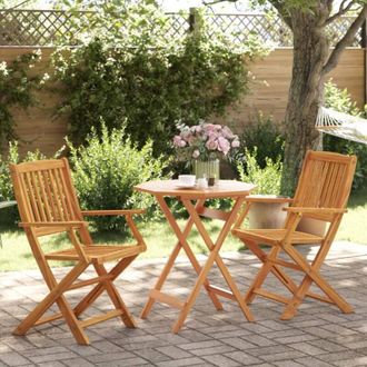vidaXL 3-tlg. Bistro-Set Klappbar Massivholz Akazie - Vidaxl