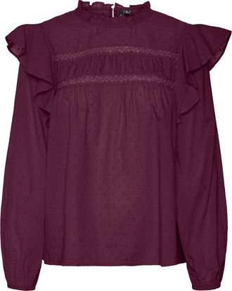 Vero Moda Vmtrine Ls Lace Top WVN Ga Noos