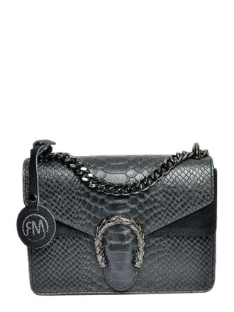 Roberta M Schwarz Rindsledertasche
