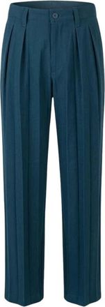 Issey Miyake Homme, Pantalons, Bleu, Taille: L Pleated Pantalons