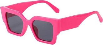 Generic Lunettes de soleil tendance surdimensionnées pour femmes, lunettes de soleil de luxe surdimensionnées, grandes lentilles, fleurs, voyage, 2025