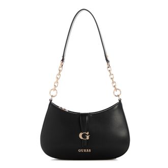 Guess Carrie Top Zip Shoulder Bag, Schwarz, Einheitsgr&ouml;&szlig;e, Carrie Top Zip Shoulder Bag