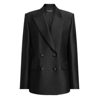 Dolce & Gabbana Schwarze Jacke - - Jackets - Damen - Schwarzk - M