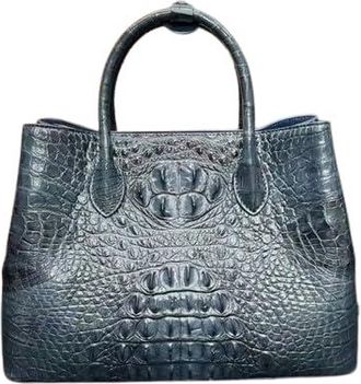 Generic Sac cabas pour femme en cuir dalligator v&eacute;ritable, authentique &eacute;cailles de crocodile exotique. Sac &agrave; main bandouli&egrave;re femme