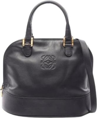 Loewe Sac &agrave; main en cuir Pre-owned - Femme - Pre-owned - Noir - Taille: ONE Size