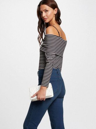 Morgan Langarmshirt (1-tlg) Drapiert/gerafft