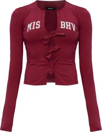 Misbhv Bluse mit Schleifendetail - Rot