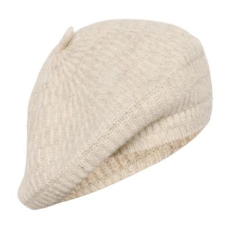 Kaffe Kajora Baskenm&uuml;tze - - Accessories - Damen - Beige - ONE SIZE