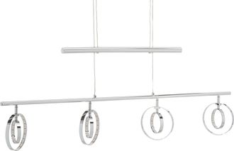 Reality LED JoJo-Pendelleuchte Prater in Chrom, 4x4,5 Watt LED, Energieklasse A+