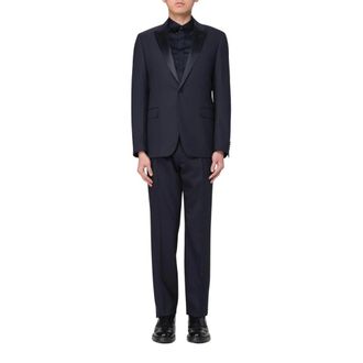 Lardini Homme, Costumes, Bleu, Taille: XL Costume &agrave; Revers Crant&eacute;s
