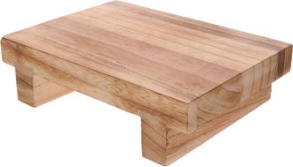 Artibetter iplusmile Holz Tritthocker f&uuml;r &Auml;ltere Menschen Rutschfester Kleiner Fu&szlig;hocker aus Hochwertigem Kiefernholz Ergonomischer Fu&szlig;st&uuml;tze f&uuml;r B&uuml;ro Schlafzimm