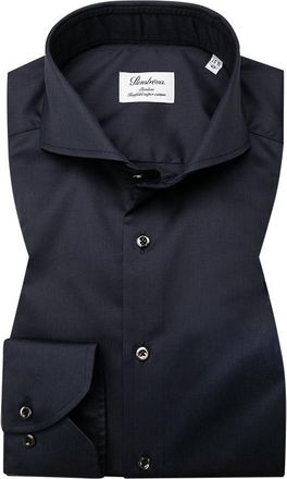 Stenströms Herren Hemd blau Baumwolle